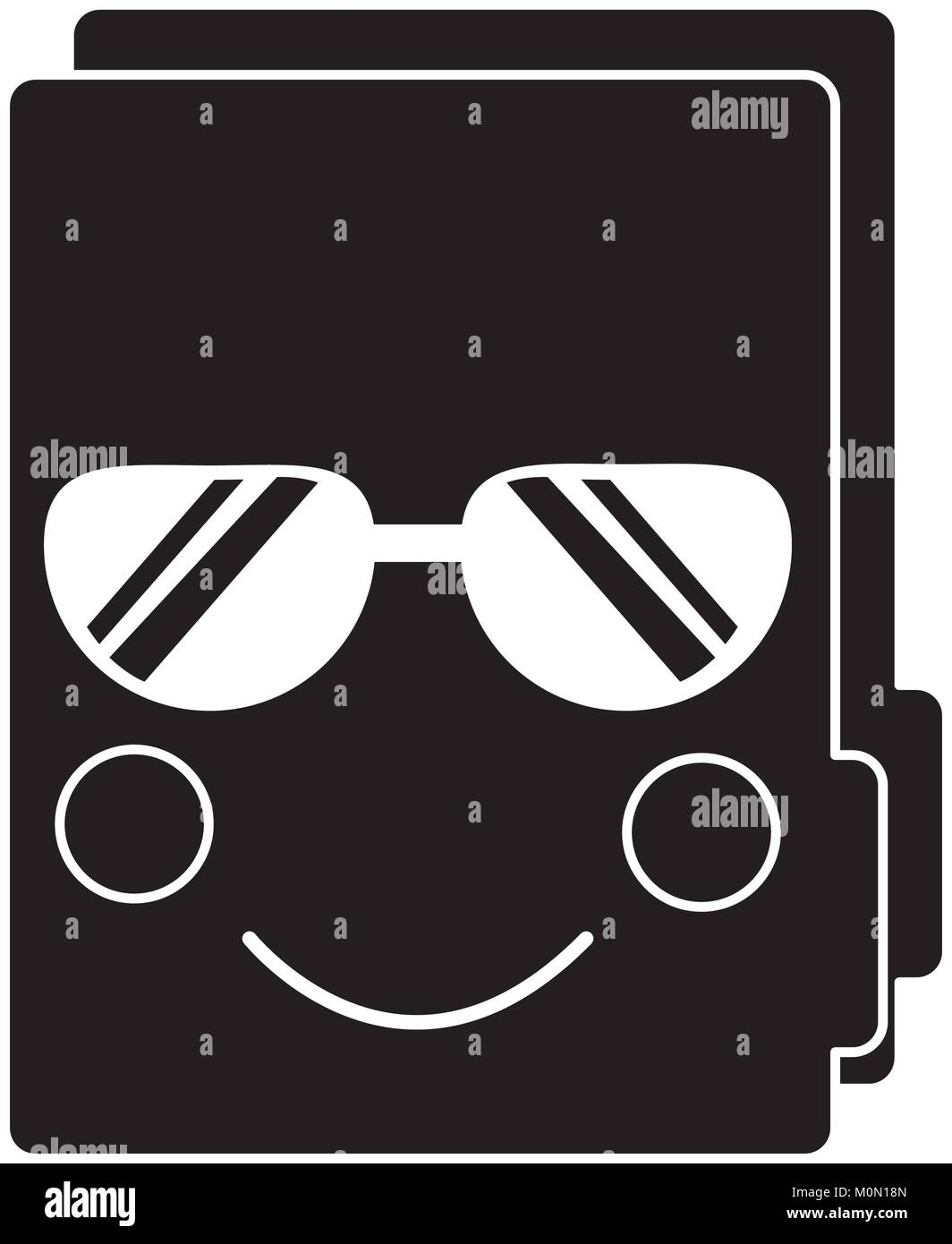 folder document kawaii cute cartoon Stock Vector Image & Art - Alamy