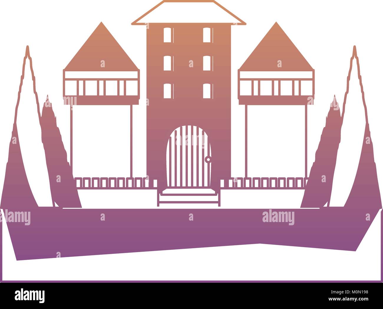 medieval castle icon image Stock Vector Image & Art - Alamy