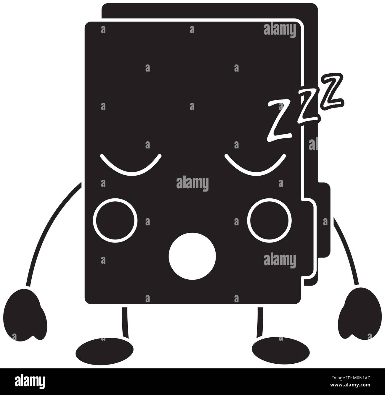 folder document kawaii cute cartoon Stock Vector Image & Art - Alamy