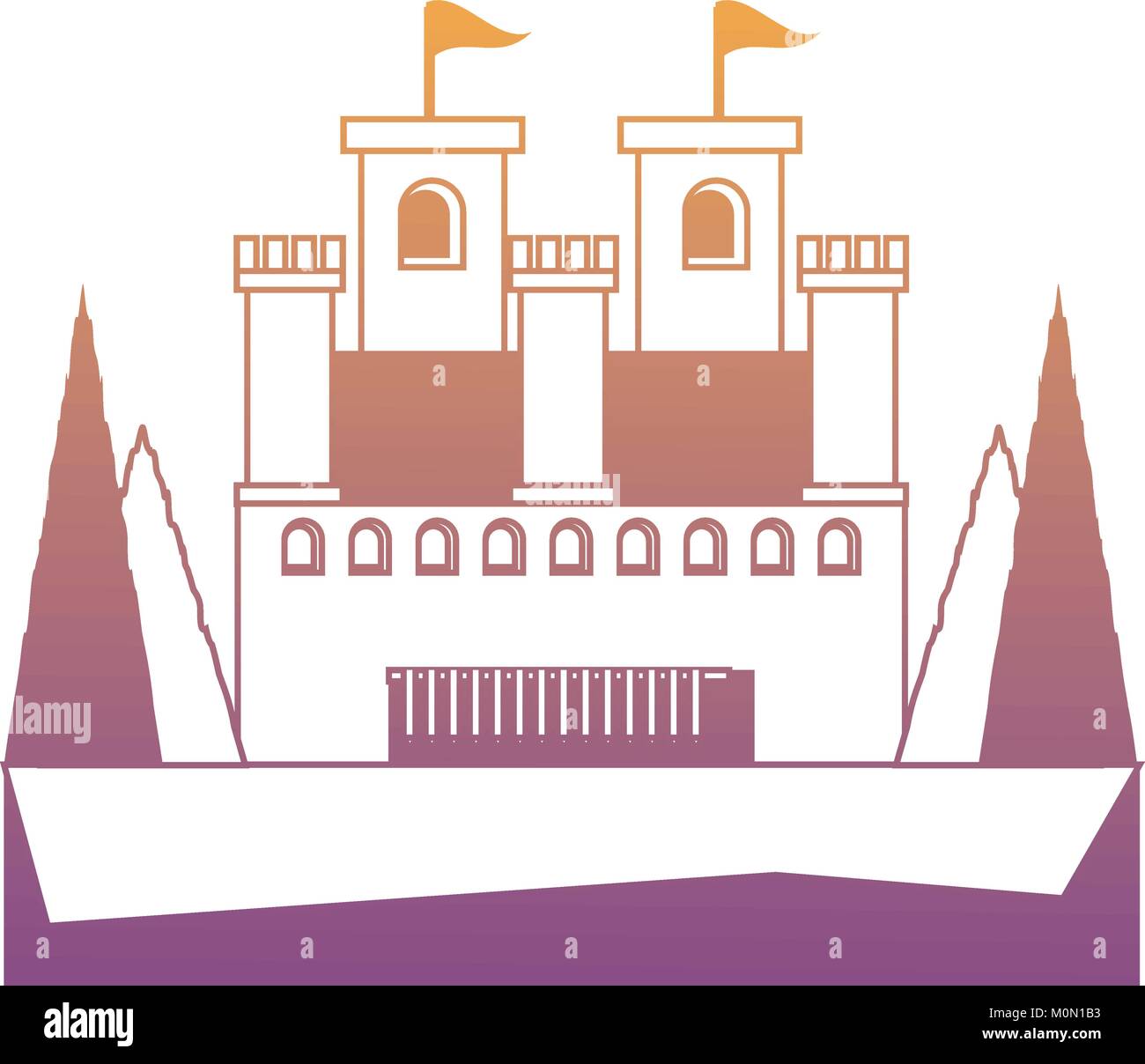 Medieval Castle Design Stock Vector Image & Art - Alamy