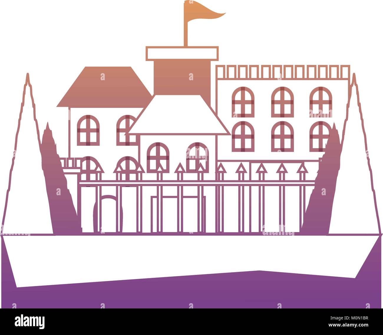 Modern castle icon image Stock Vector Image & Art - Alamy