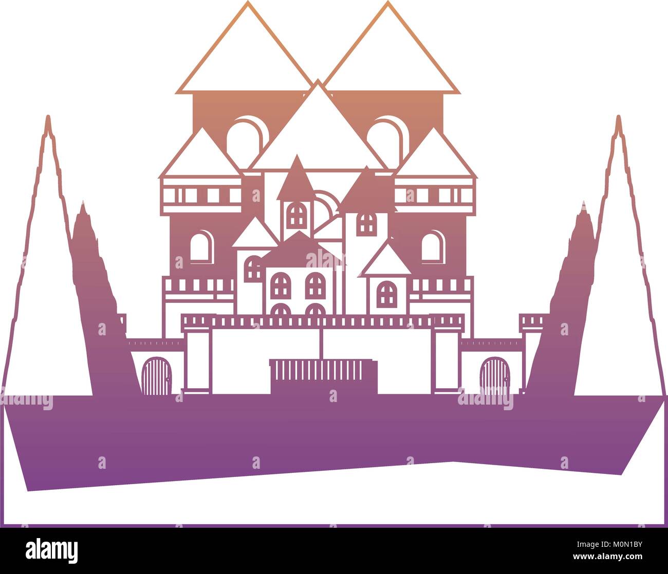 medieval castle icon image Stock Vector Image & Art - Alamy