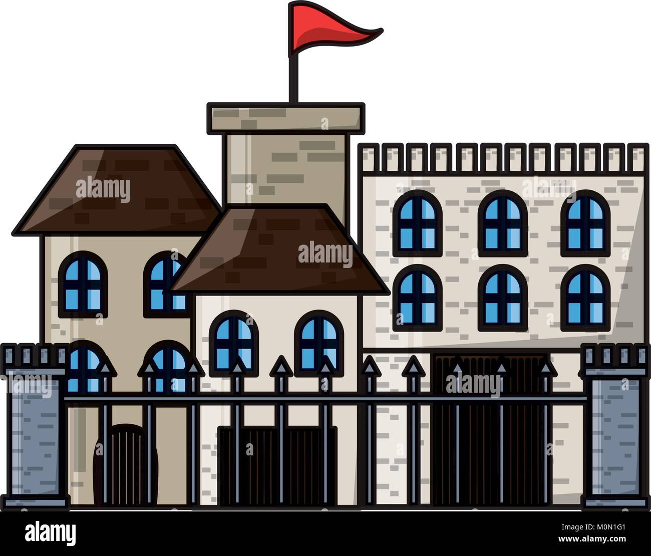 Modern castle icon image Stock Vector Image & Art - Alamy