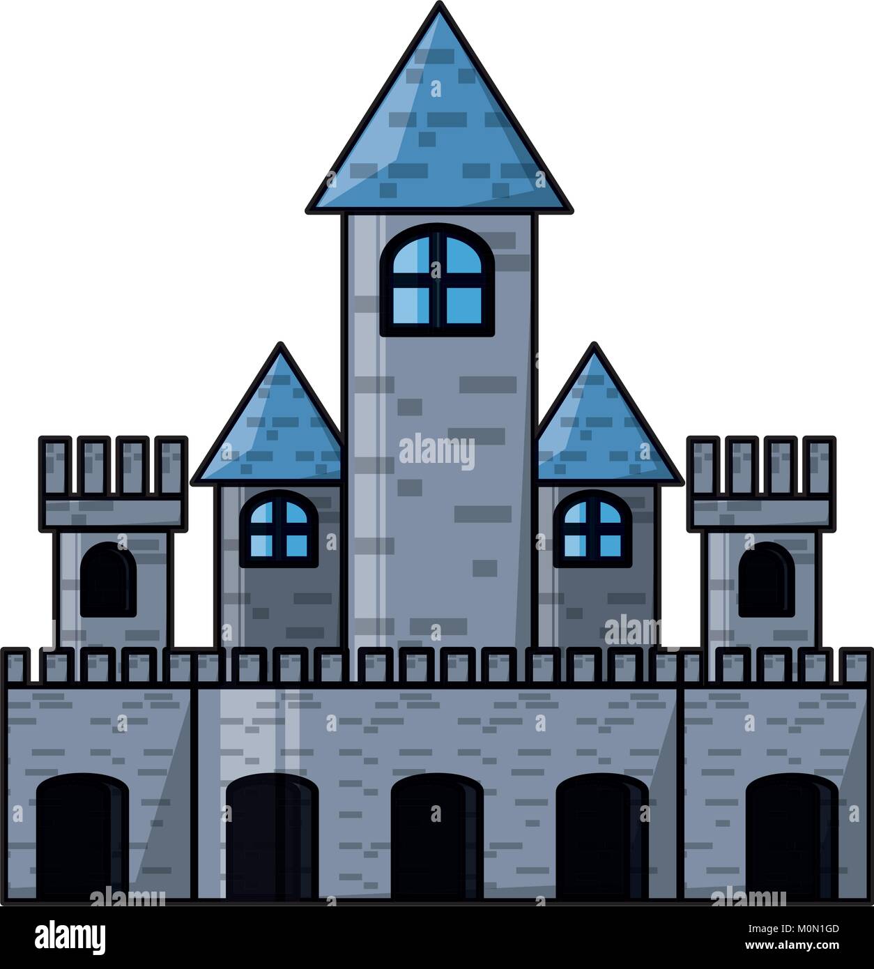 Medieval castle icon image Stock Vector Image & Art - Alamy