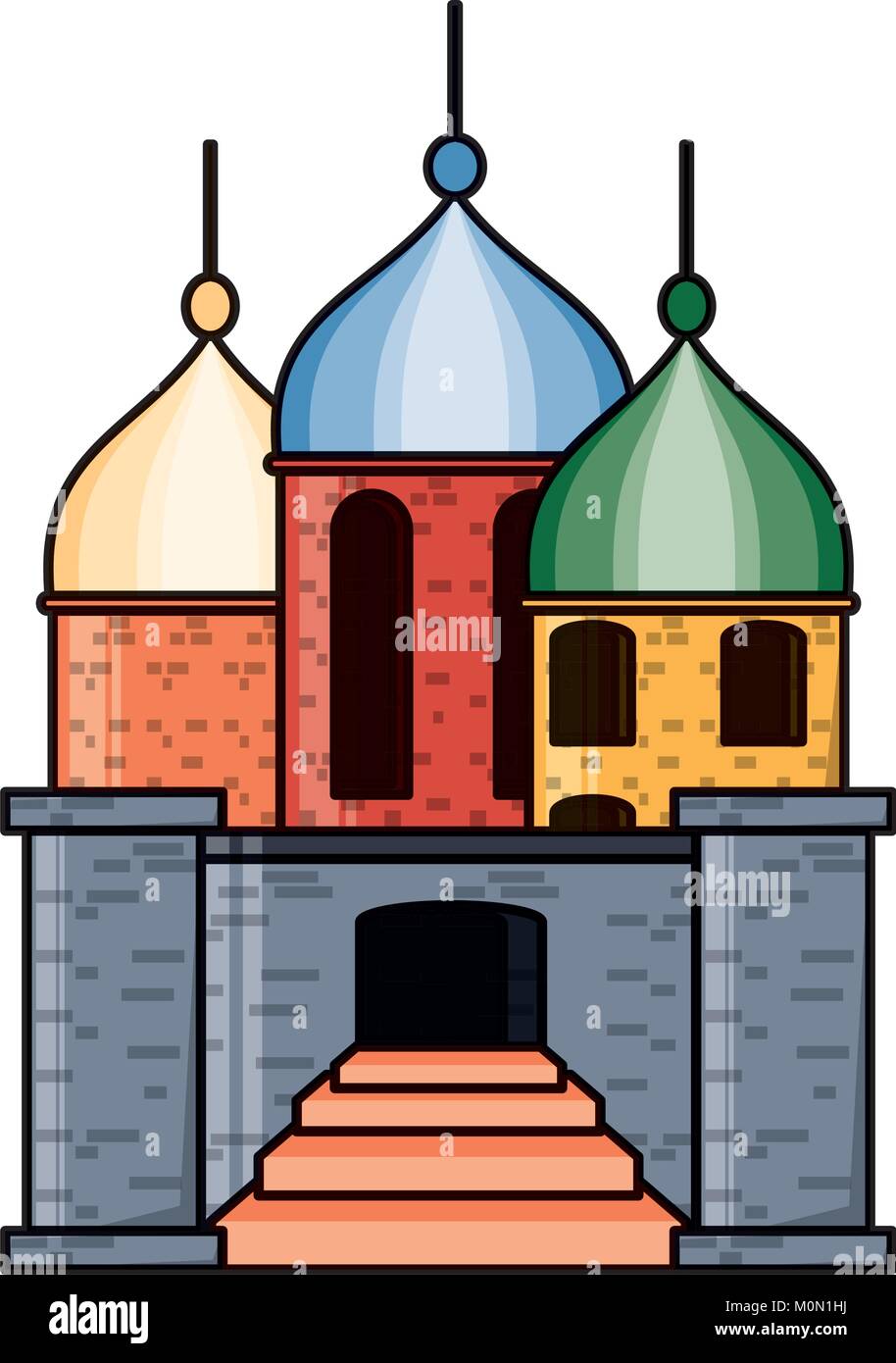 Arabian fortress Stock Vector Images - Alamy