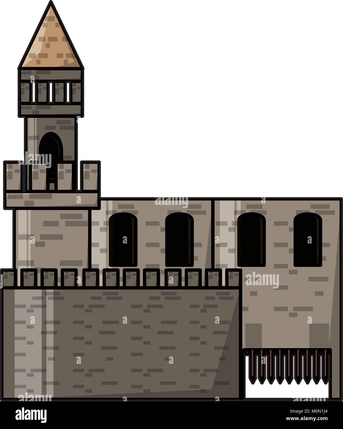Medieval castle icon image Stock Vector Image & Art - Alamy