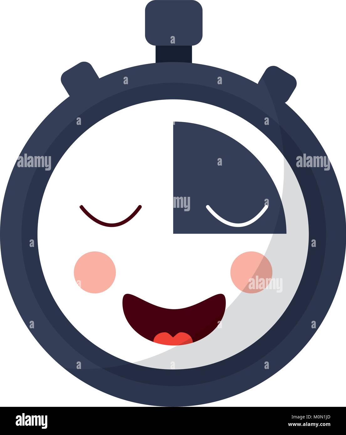 kawaii chronometer speed timer cartoon character Stock Vector Image ...