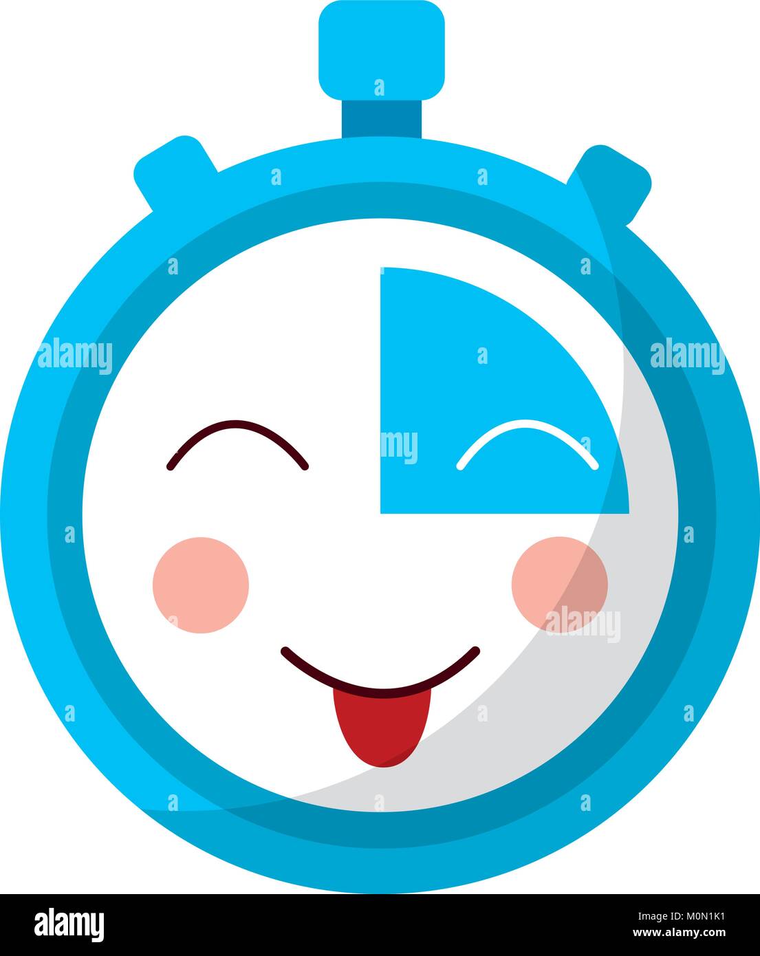 kawaii chronometer speed timer cartoon character Stock Vector Image ...