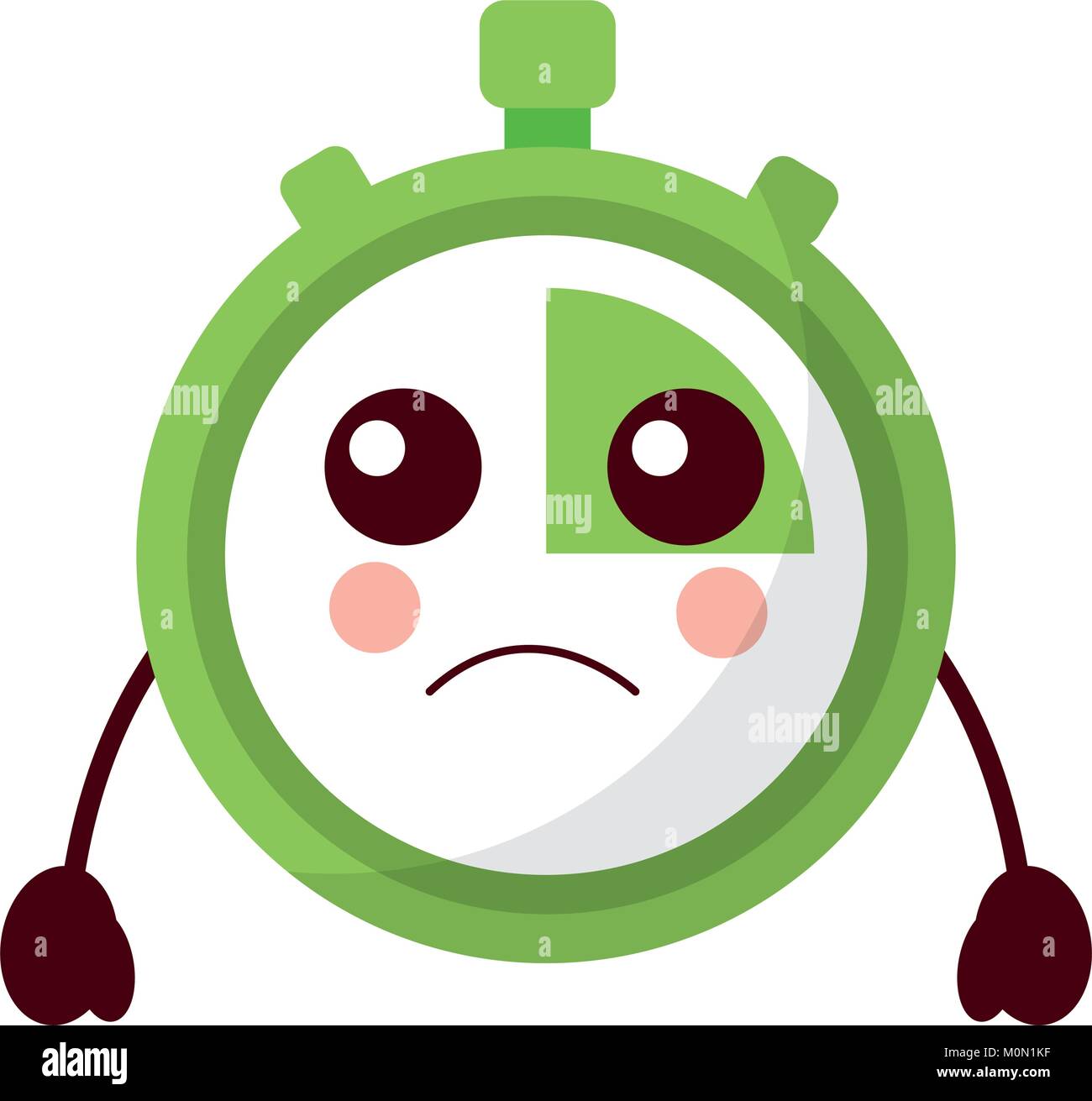 kawaii chronometer speed timer cartoon character Stock Vector Image ...