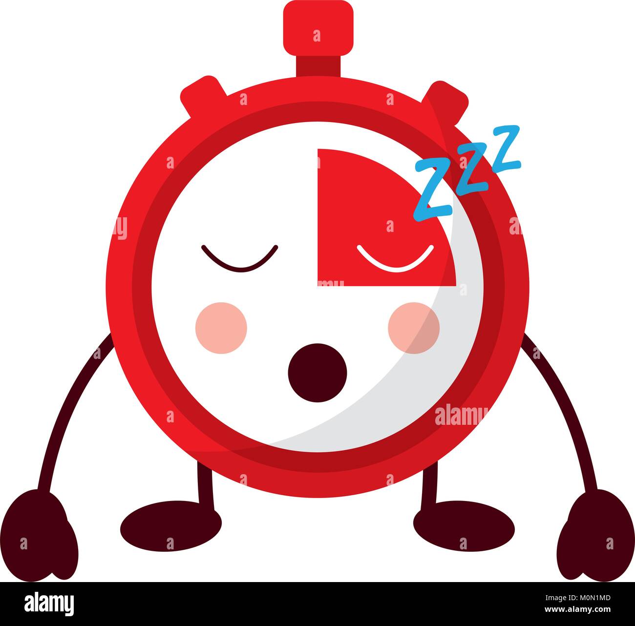 kawaii chronometer speed timer cartoon character Stock Vector Image ...