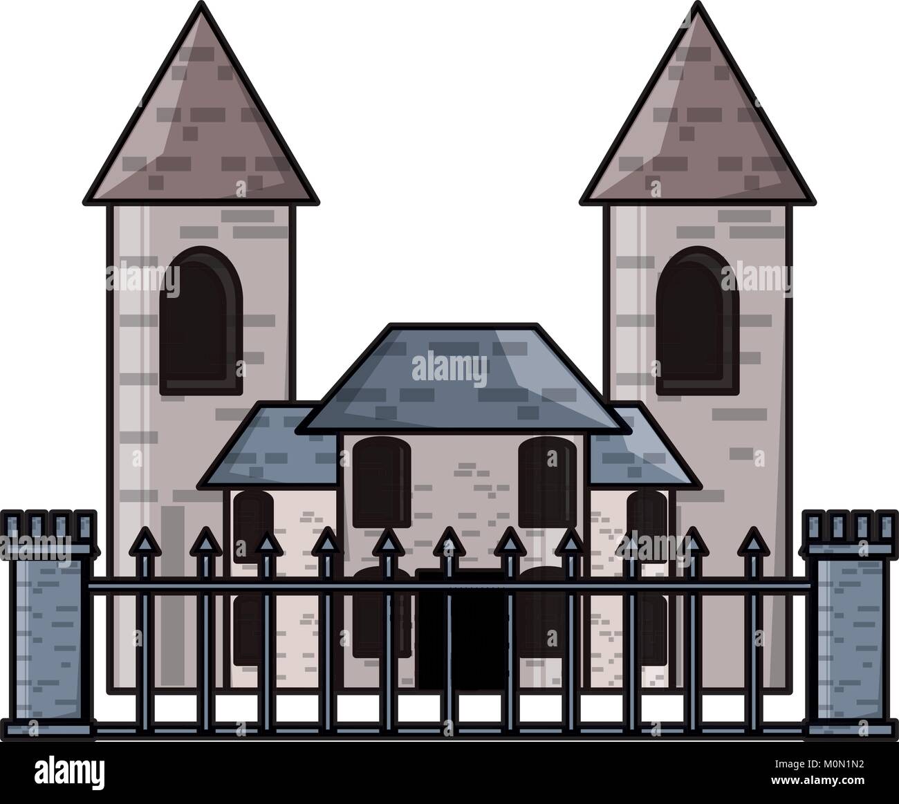 Modern castle icon image Stock Vector Image & Art - Alamy