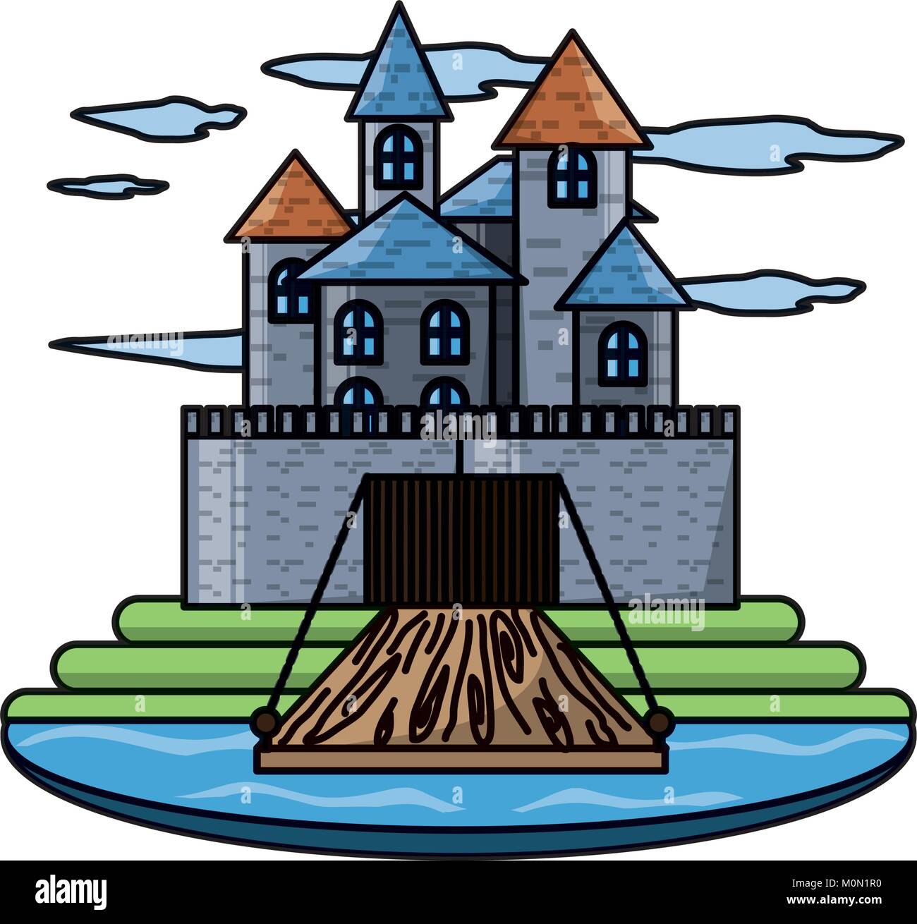 Medieval castle design Stock Vector Image & Art - Alamy