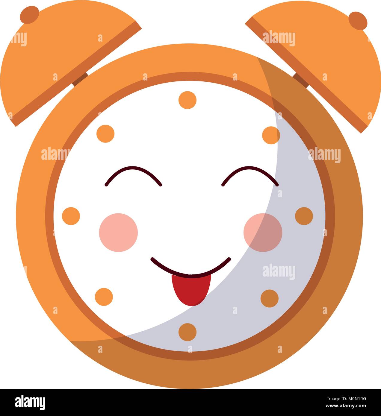 kawaii cartoon clock alarm character Stock Vector Image & Art - Alamy