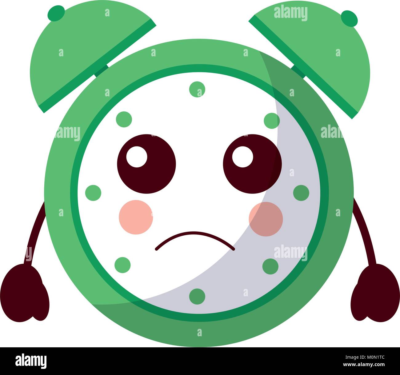 kawaii cartoon clock alarm character Stock Vector Image & Art - Alamy