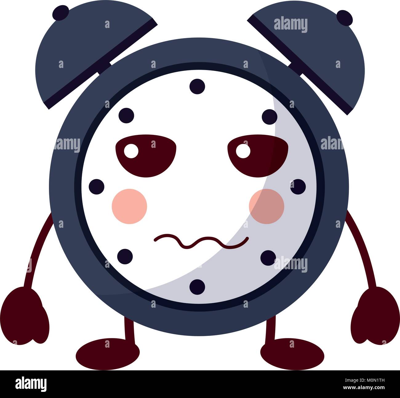 kawaii cartoon clock alarm character Stock Vector Image & Art - Alamy