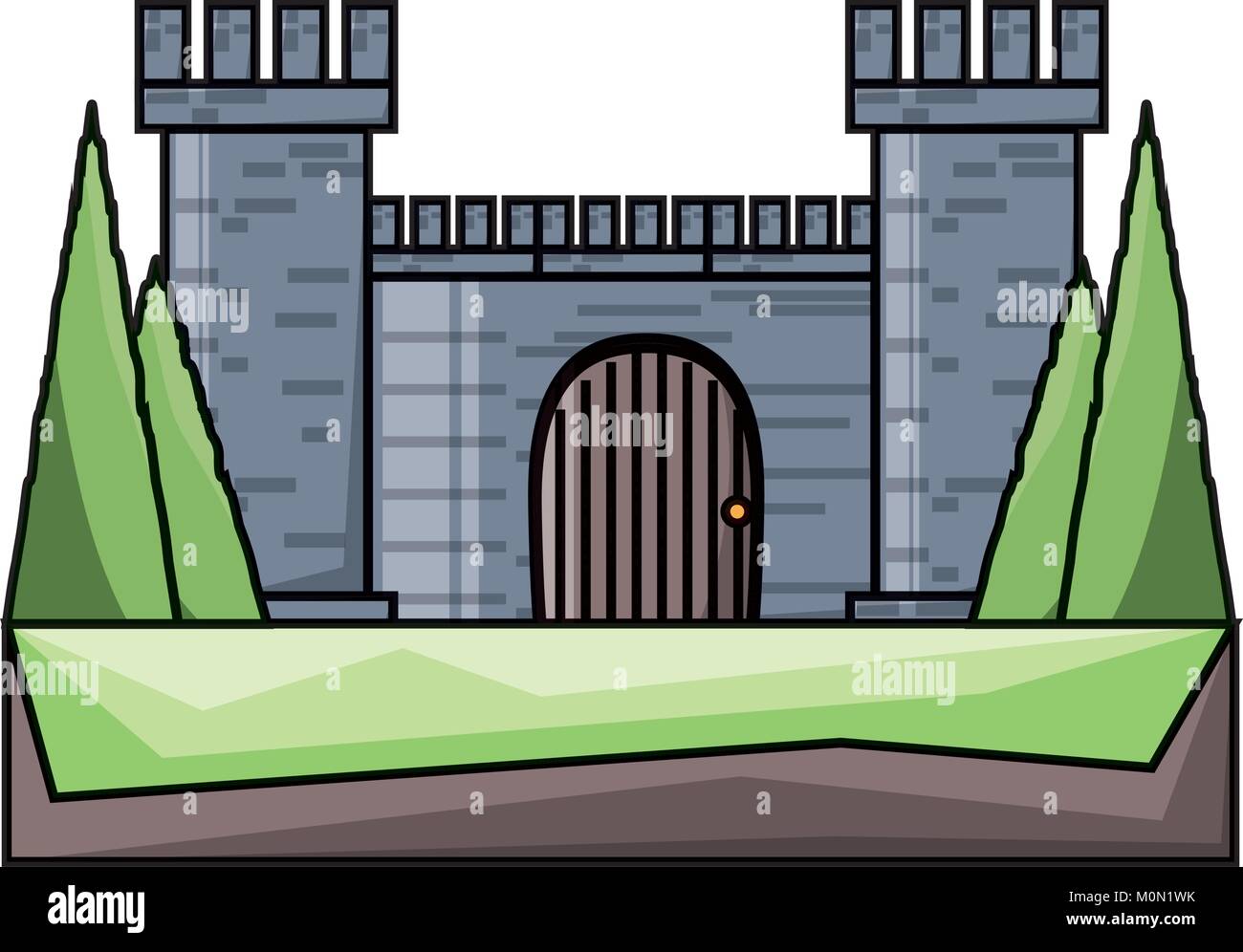 Medieval castle design Stock Vector Image & Art - Alamy