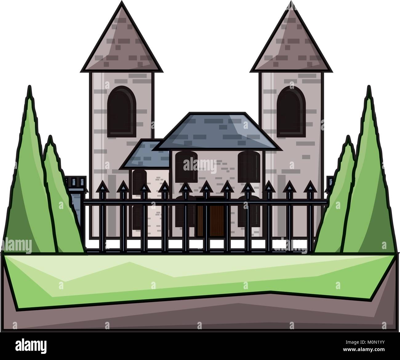 Modern castle icon image Stock Vector Image & Art - Alamy