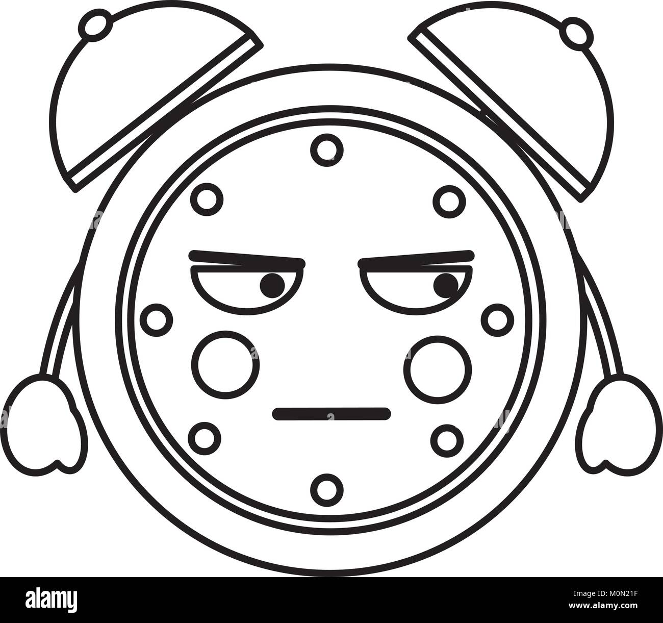 Angry clock character cartoon hi-res stock photography and images - Alamy
