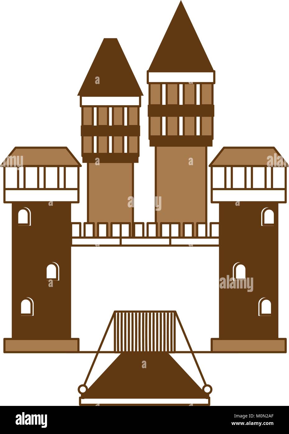 Medieval castle design Stock Vector Image & Art - Alamy
