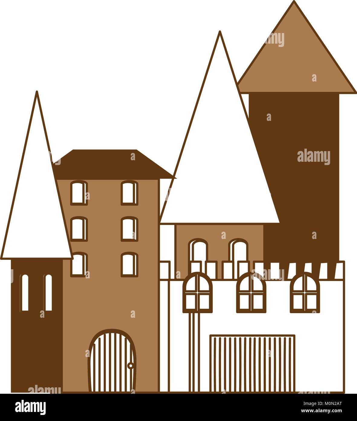 Medieval castle icon image Stock Vector Image & Art - Alamy