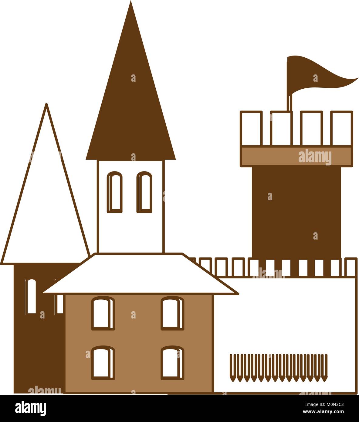 Medieval castle design Stock Vector Image & Art - Alamy