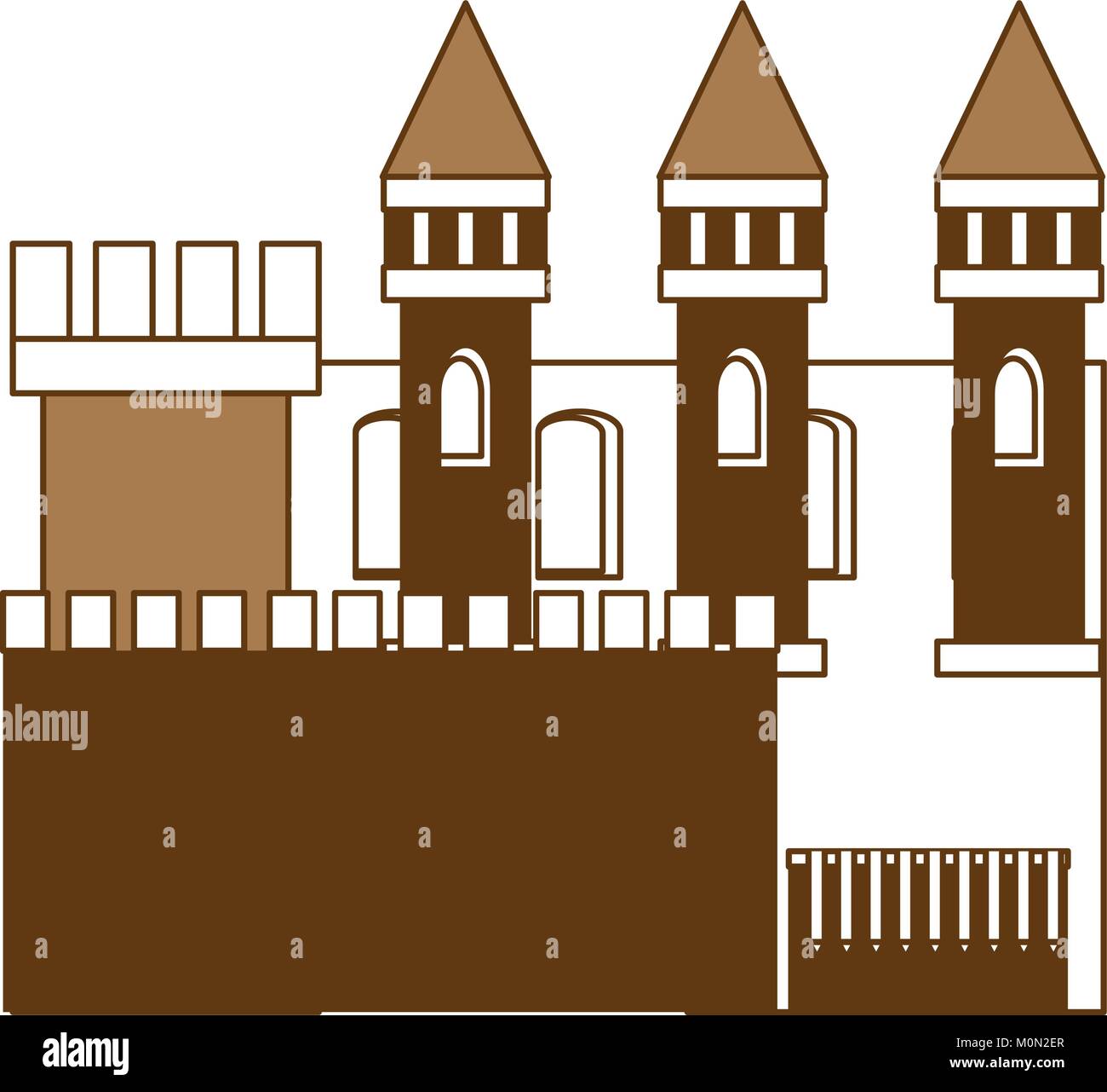 Medieval castle icon image Stock Vector Image & Art - Alamy