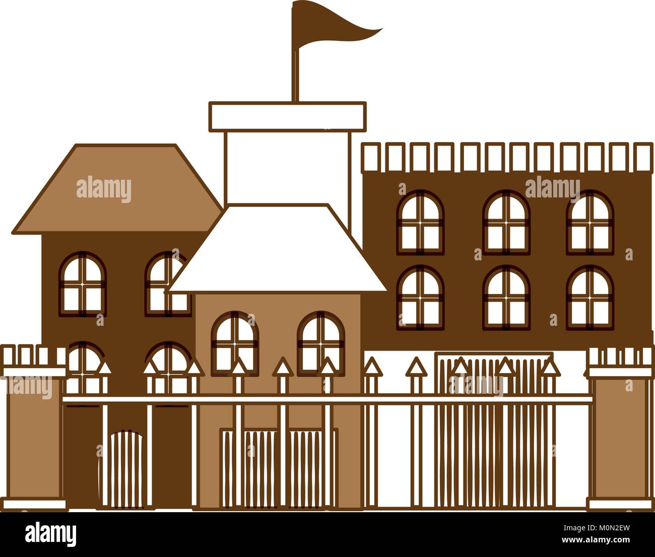 Modern castle icon image Stock Vector Image & Art - Alamy