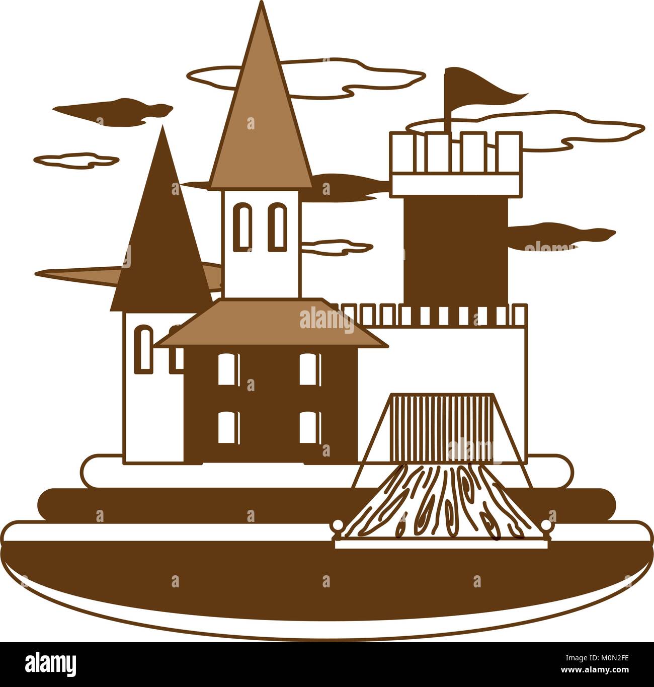 Medieval castle design Stock Vector Image & Art - Alamy