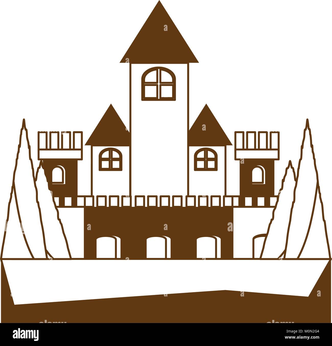 Medieval castle icon Stock Vector Image & Art - Alamy