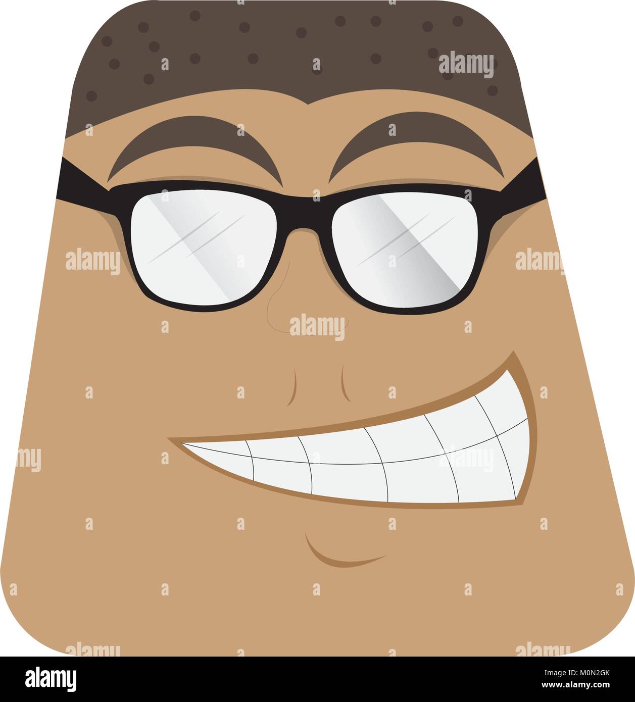 Happy man avatar Stock Vector Image & Art - Alamy