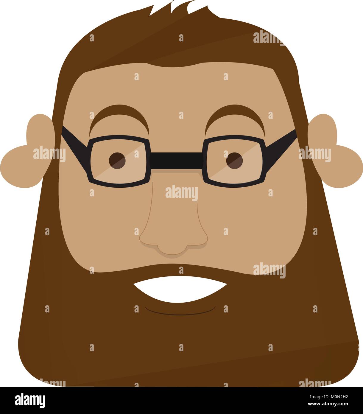 Happy man avatar Stock Vector Image & Art - Alamy