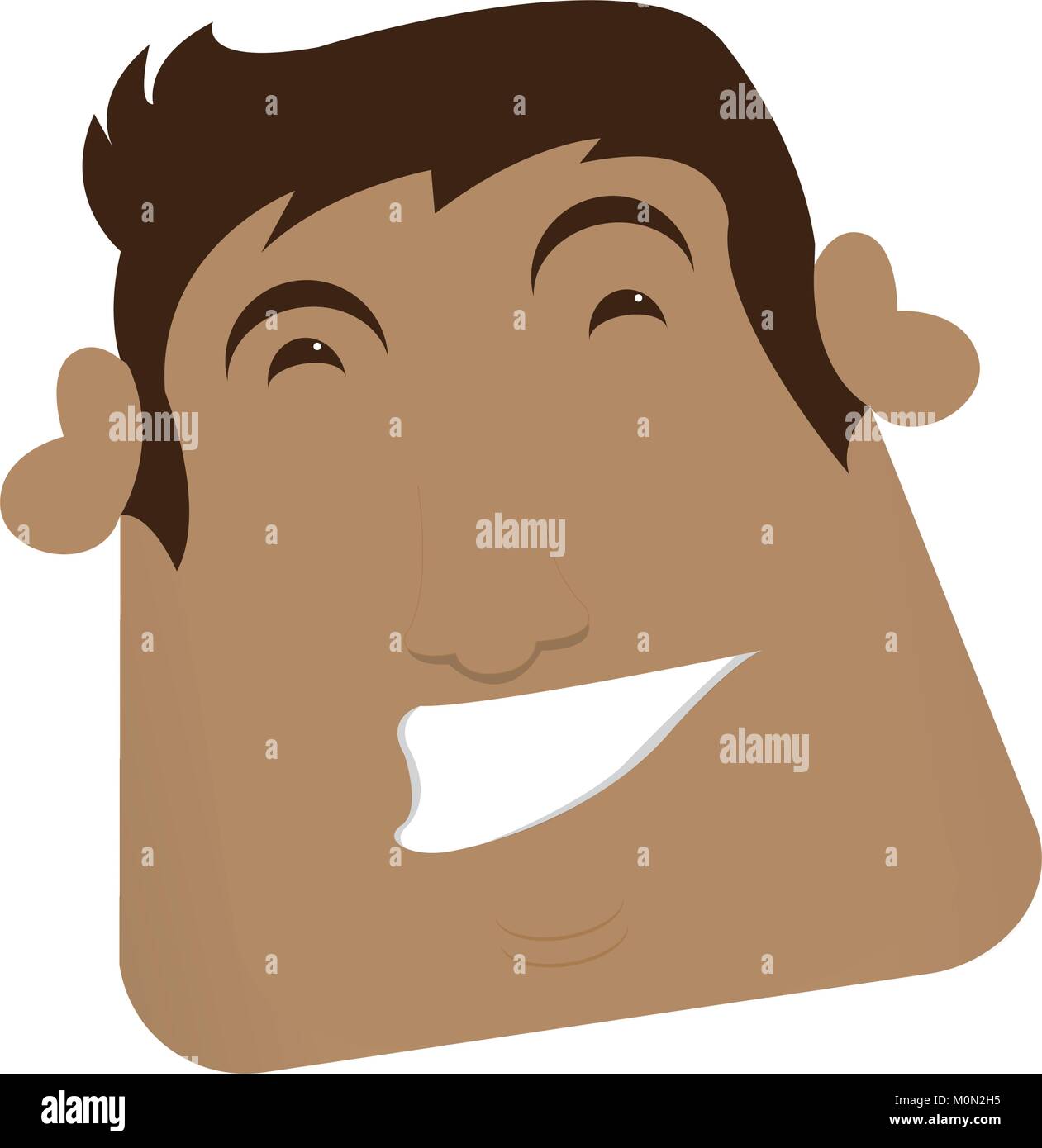 Happy man avatar Stock Vector Image & Art - Alamy