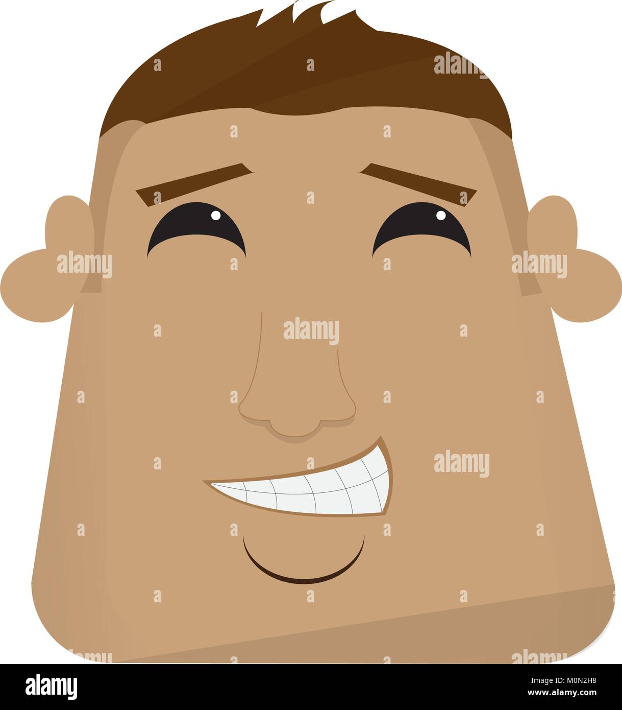 Happy man avatar Stock Vector Image & Art - Alamy