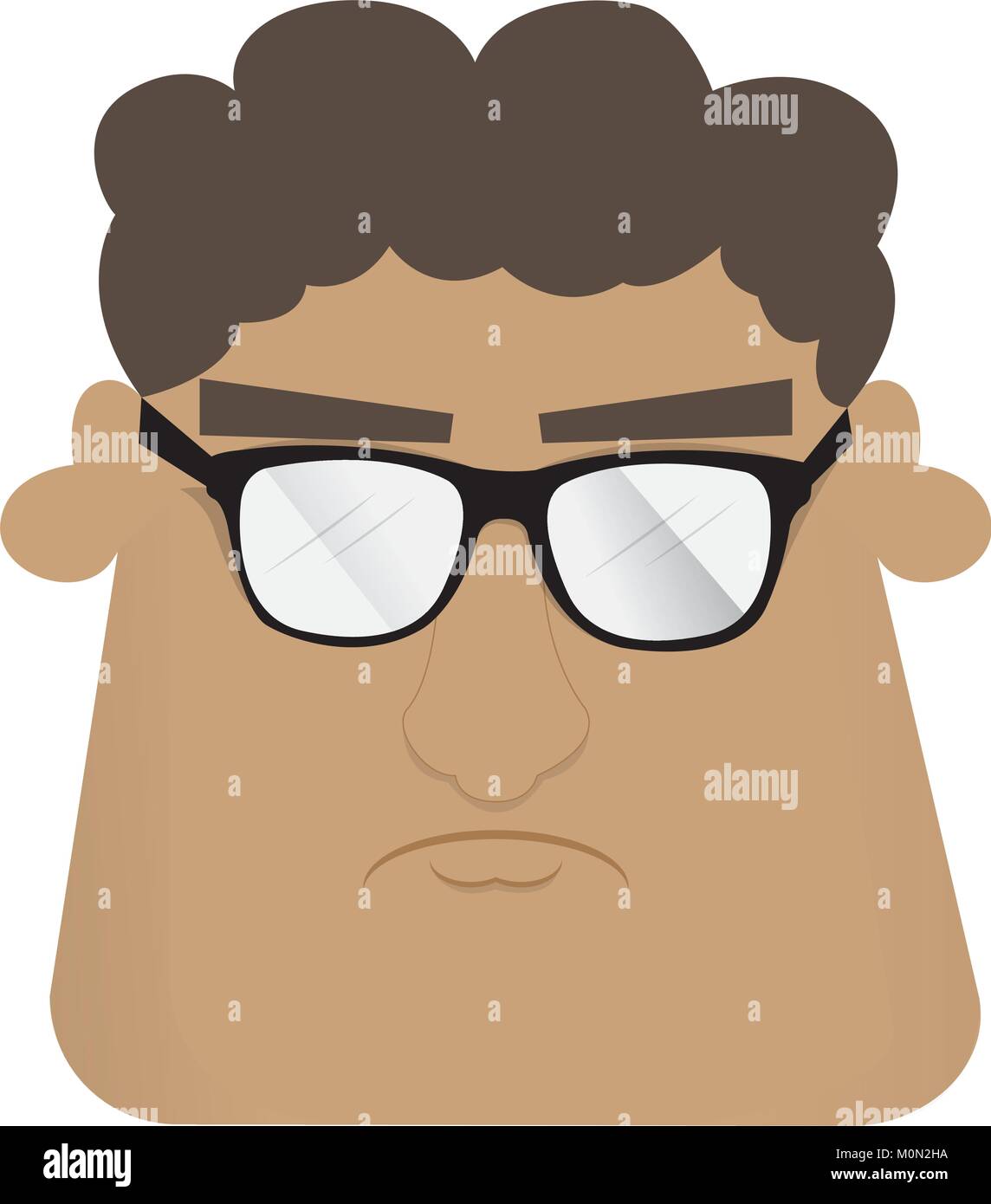 Angry man avatar Stock Vector Image & Art - Alamy