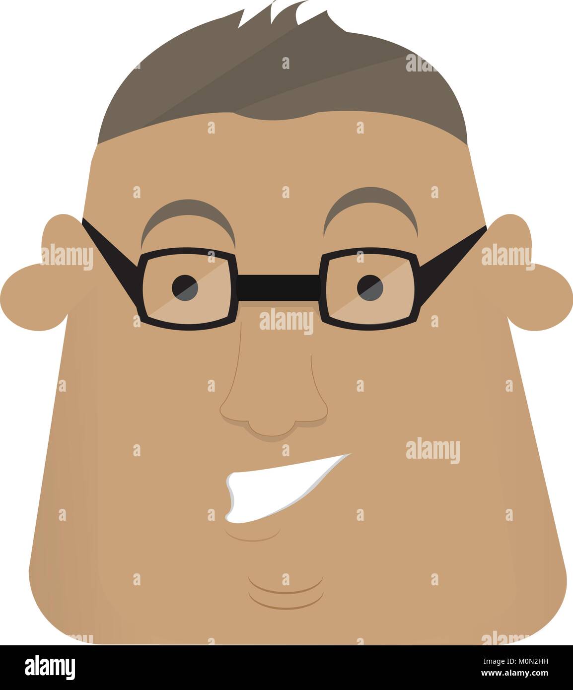 Happy man avatar Stock Vector Image & Art - Alamy