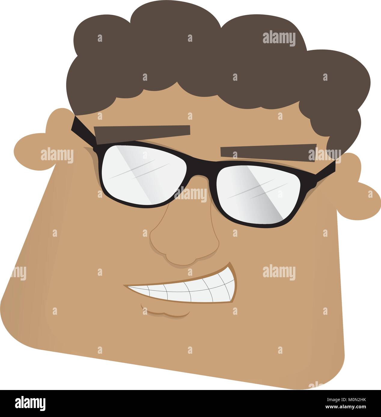 Happy man avatar Stock Vector Image & Art - Alamy