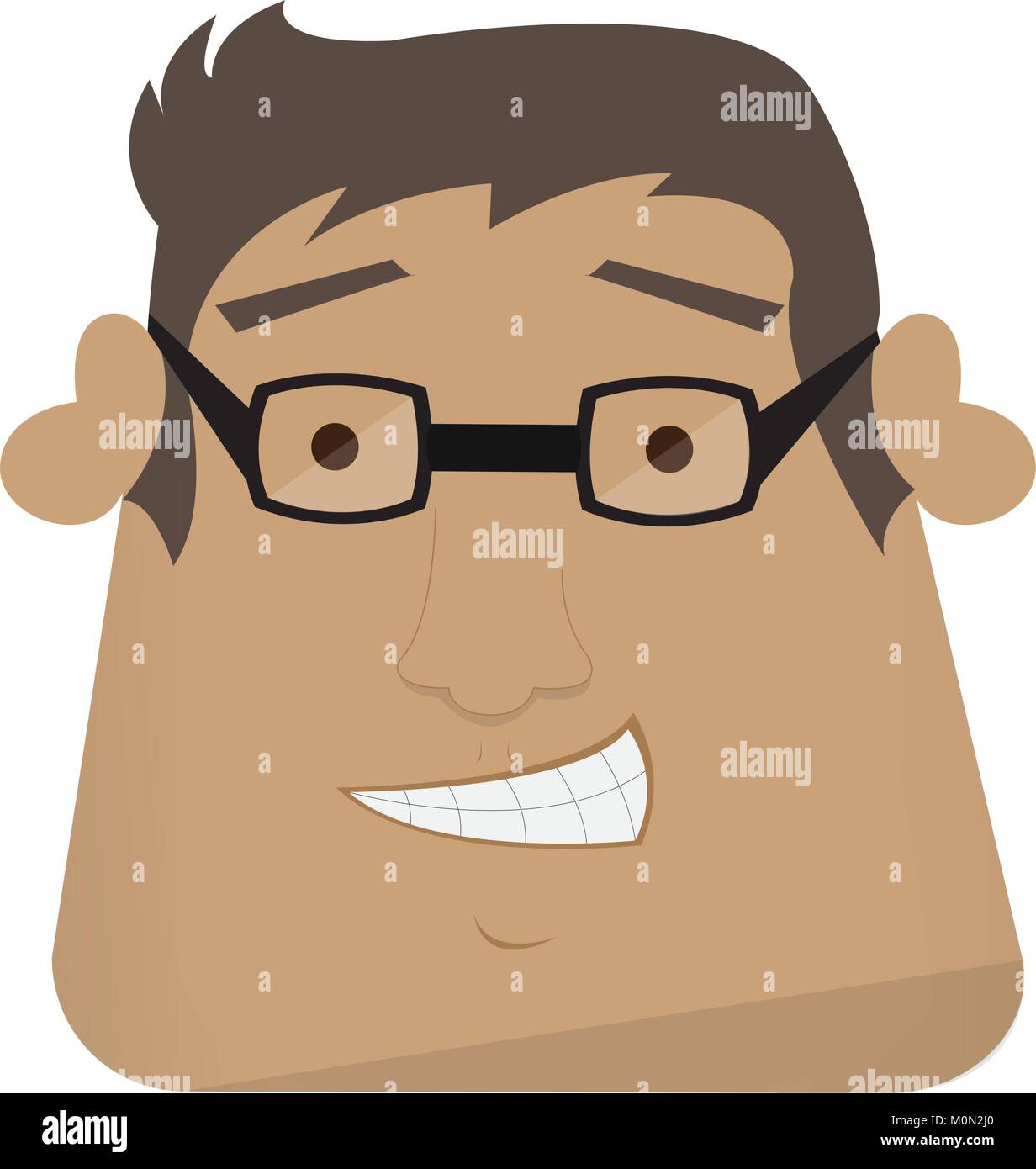 Happy man avatar Stock Vector Image & Art - Alamy