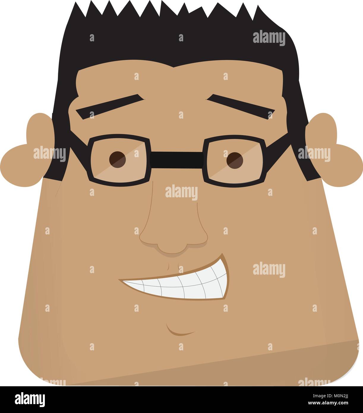 Happy man avatar Stock Vector Image & Art - Alamy