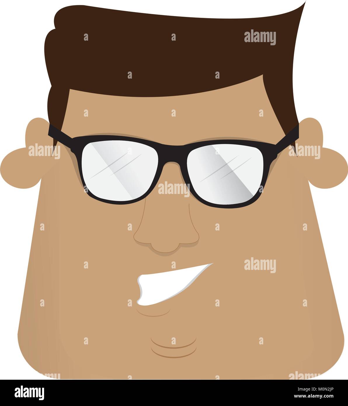 Happy man avatar Stock Vector Image & Art - Alamy