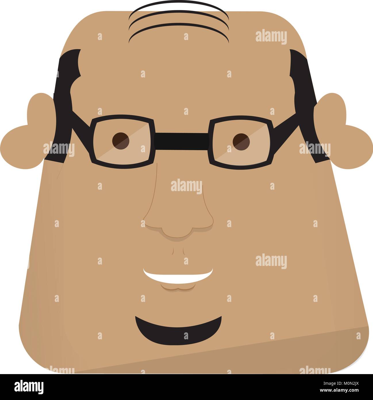 Happy man avatar Stock Vector Image & Art - Alamy