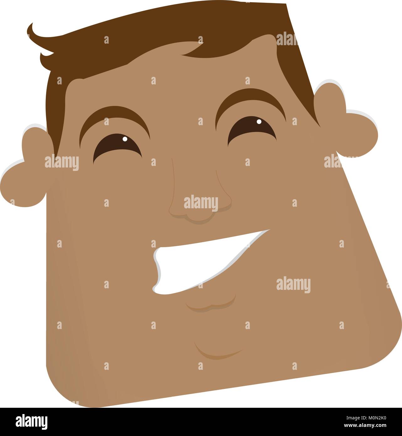 Happy man avatar Stock Vector Image & Art - Alamy