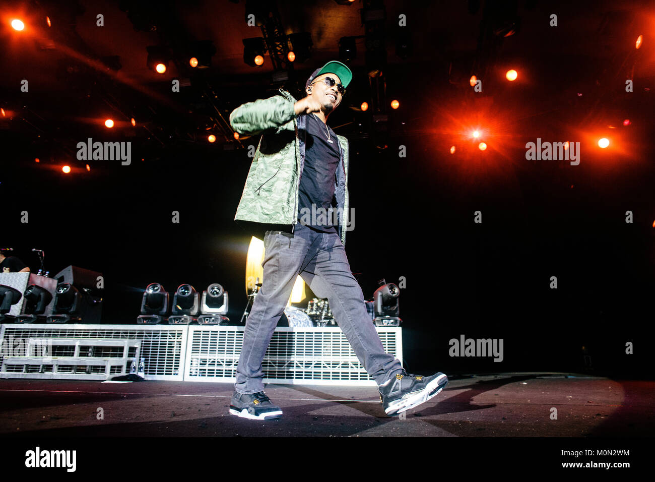 The American rapper and lyricist Nas performs a live concert during the ...