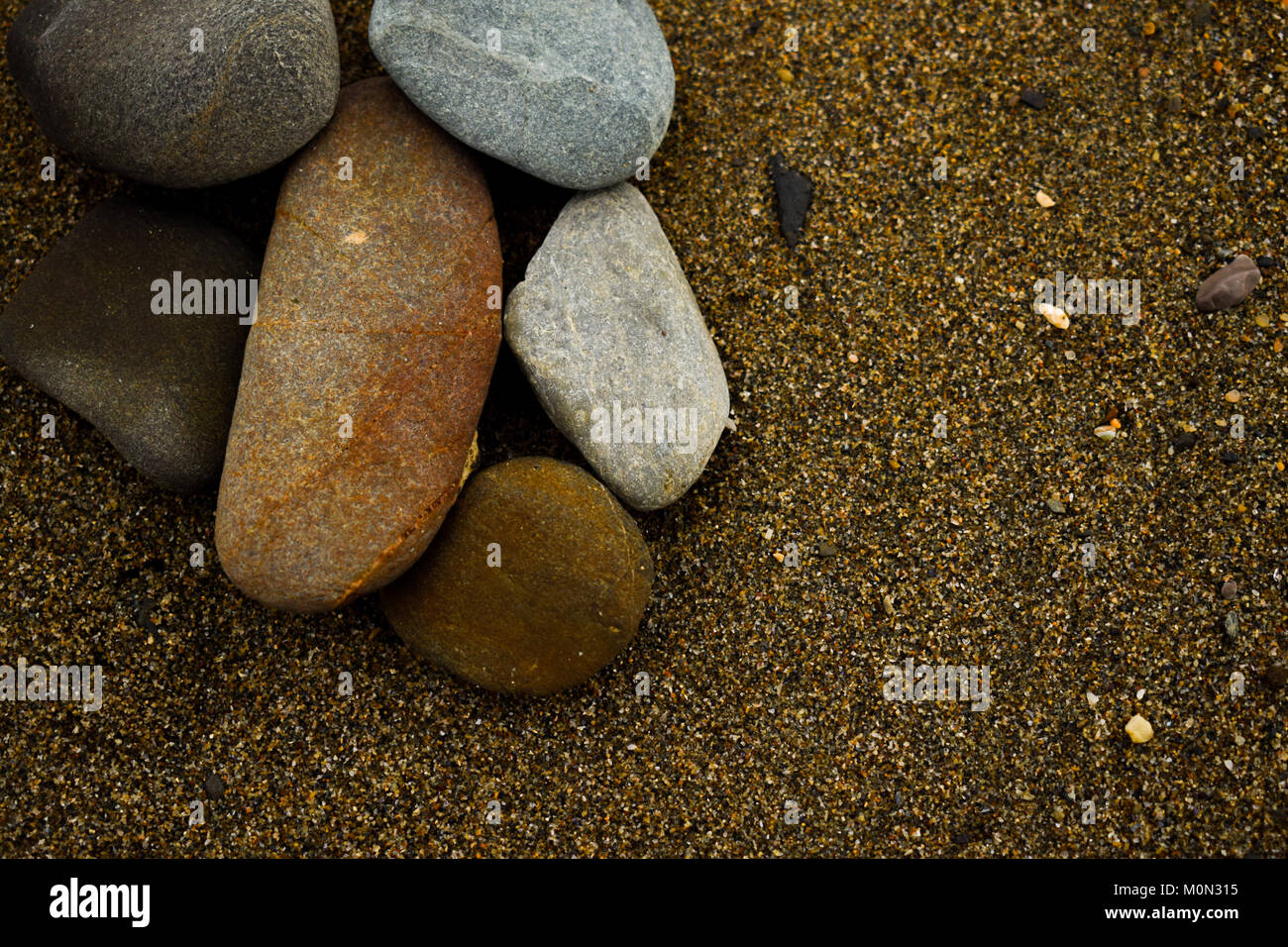 Rocks on a sand. Can be used as background for brochures Stock Photo ...