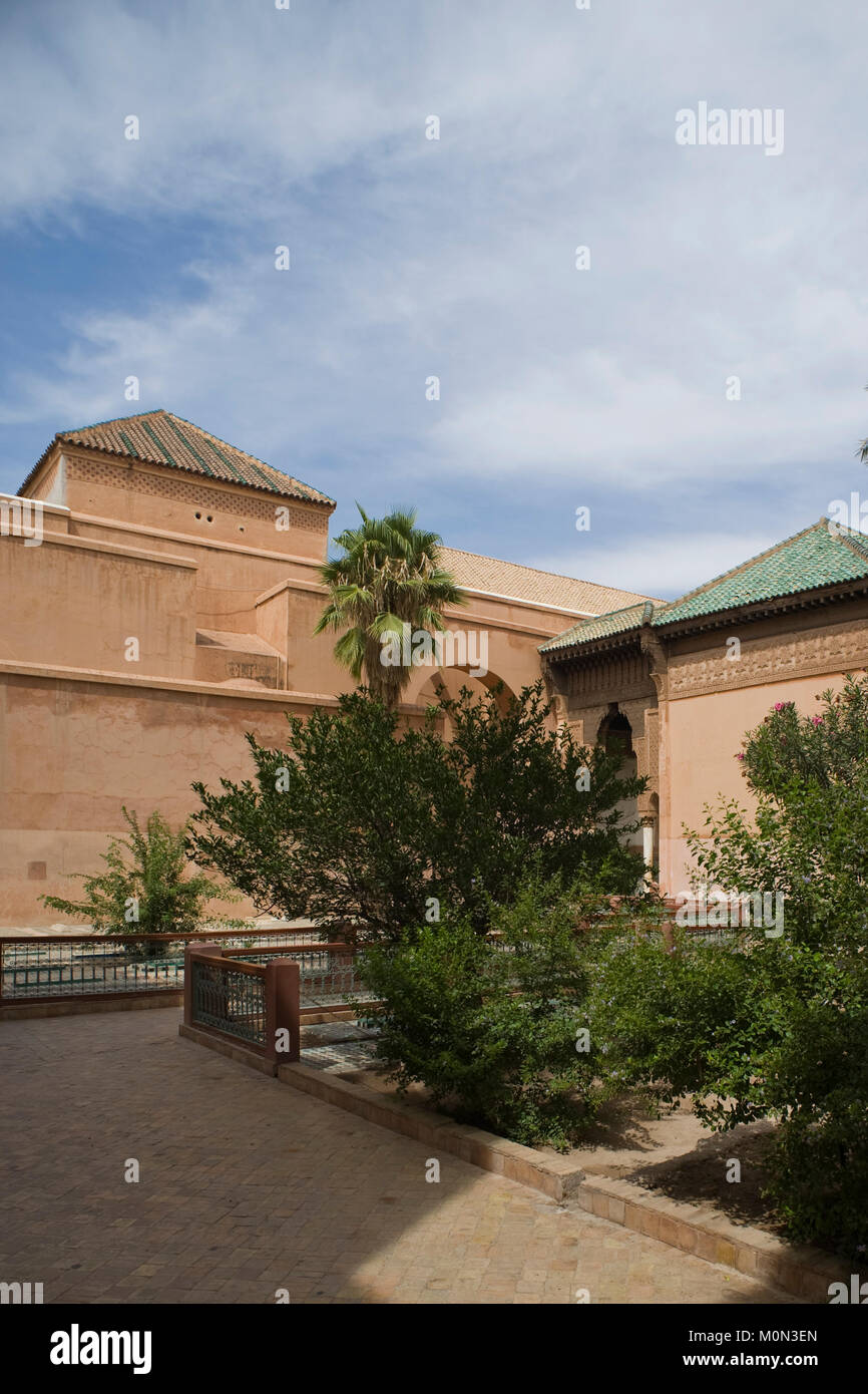 The Sadian Tombs. the mausoleum of the Sa'diana dynasty, in Marrakesh ...
