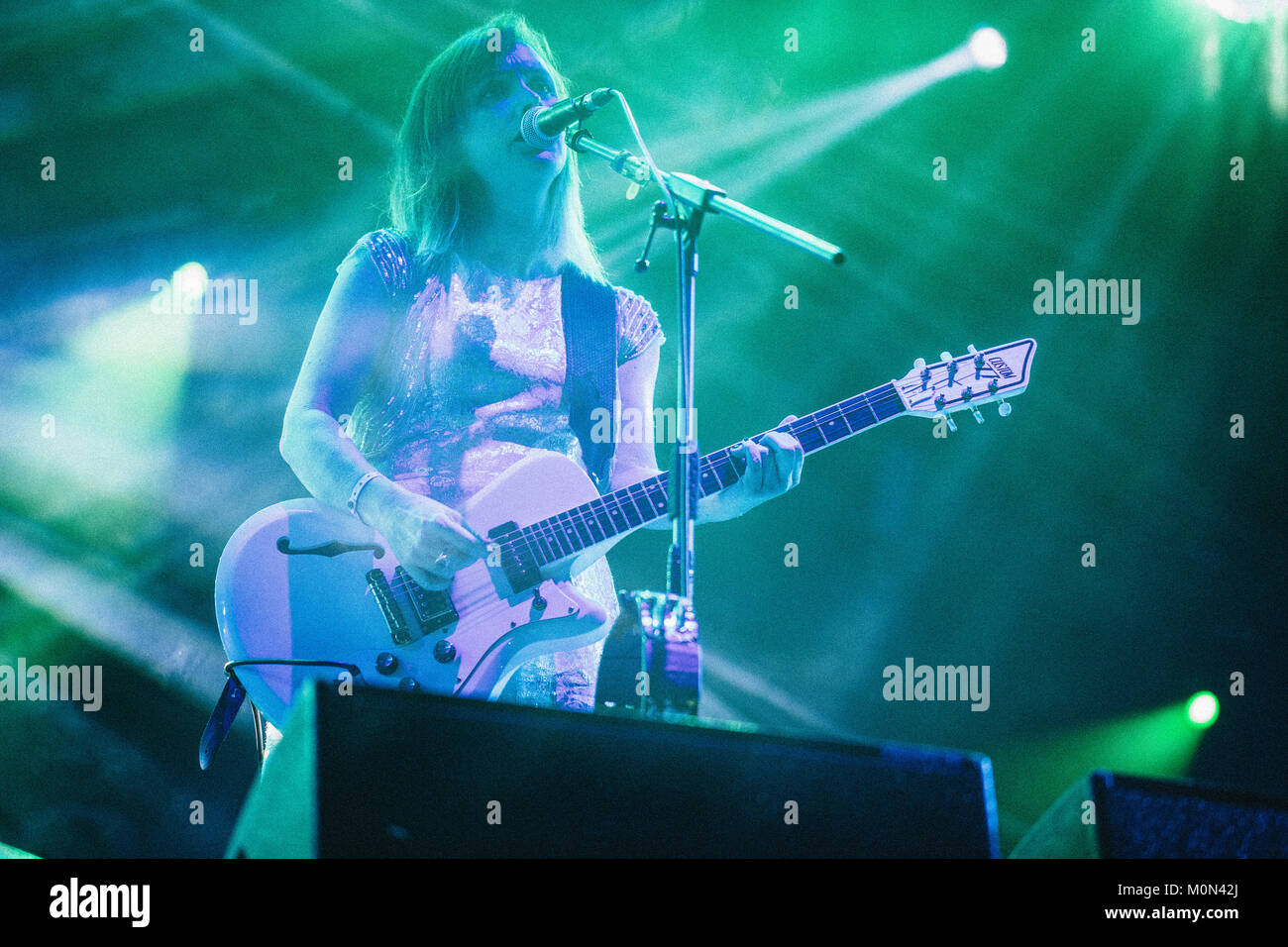 The English band Slowdive performs a live concert at the Polish music ...