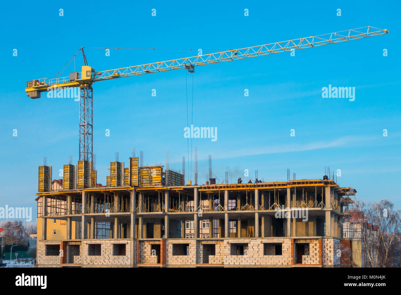 Construction site in the city Stock Photo - Alamy