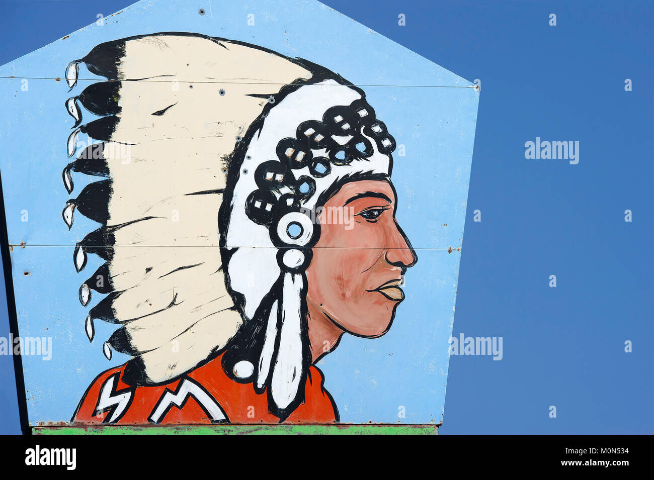 Indian chief sign hi-res stock photography and images - Alamy
