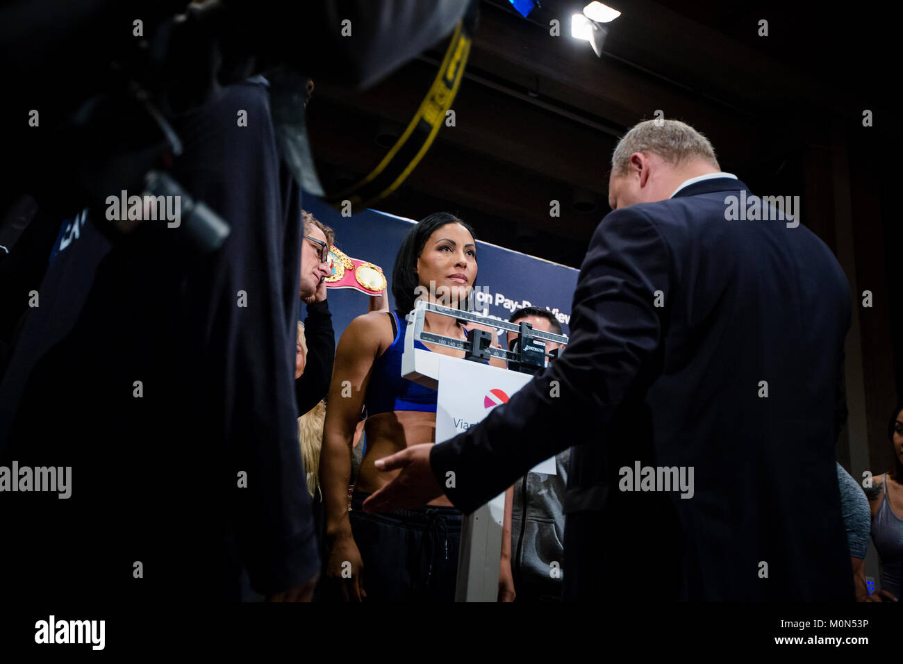 Norway, Bergen - June 08, 2017. The Norwegian boxer Cecilia Brækhus ...