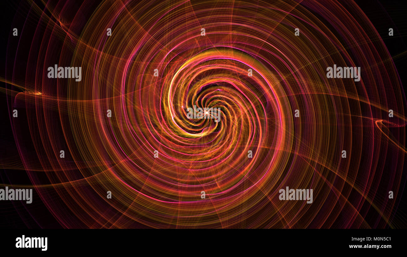 Abstract background. Abstract fire spiral on dark background. Flame ...