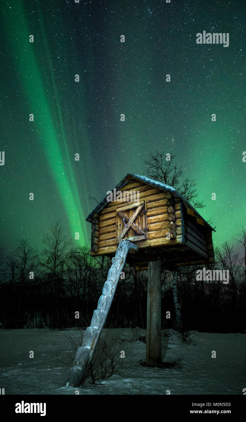 Northern Lights in Abisko National Park, Sweden Stock Photo - Alamy